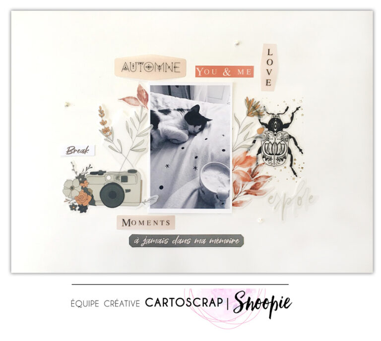 Challenge octobre - Snoopie - CartoScrap